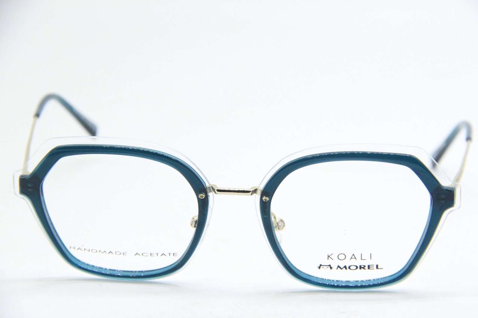 NEW MOREL KOALI 20073K VD05 BLUE GOLD TRANSPARENT AUTHENTIC EYEGLASSES ...