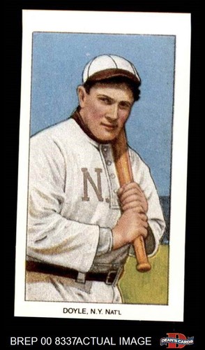 1909 T206 Reprint #151 Larry Doyle Bat Giants VARIATION 8 - NM/MT BREP ...