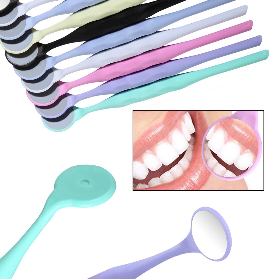 Dental Occlusal Mirror Fog Free LED Intra Oral Photo Kit / 10 Mouth ...