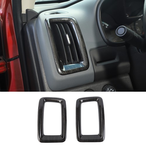 Black Wood Dashboard Side Air Vent Cover Trim For Chevy Colorado/GMC ...