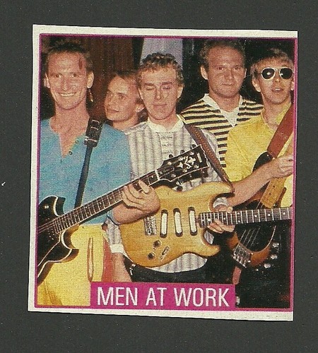 Men At Work Colin Hay Ron Strykert John Rees Greg Ham - Rare Card from ...