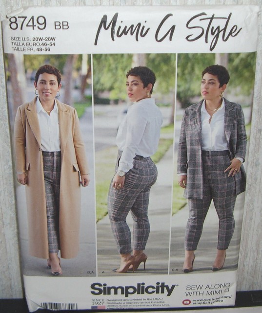 Coat & Pants Simplicity Pattern 8749 Mimi G. Style Misses' 20-28 ...