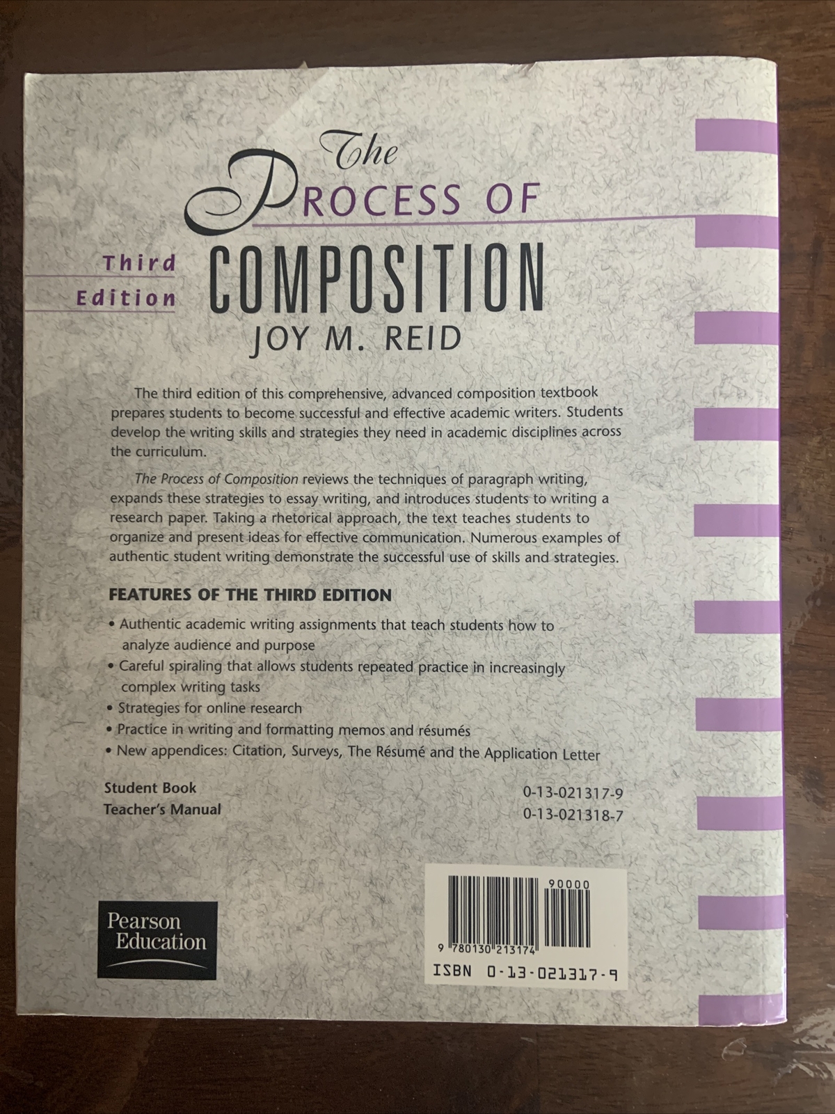 Process of Composition, the, Reid Academic Writing by Joy Reid (1999 ...