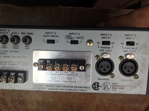 TOA 500 SERIES, A-512A AUDIO AMPLIFIER/MIXER | eBay