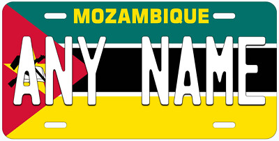 Mozambique Flag Any Name Personalized Novelty Car License Plate | eBay