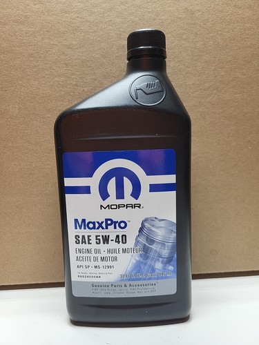 Genuine Mopar 5W-40 Engine Oil 68524020AA | 1qt. | Diesel | 5W-40 ...