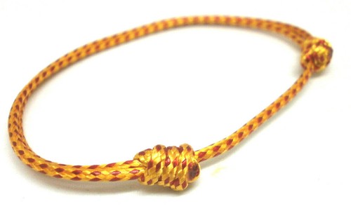 Lot 5 Bracelets Artesanal " Spain " Cord 2 MM Plaited Knots Adjustable ...