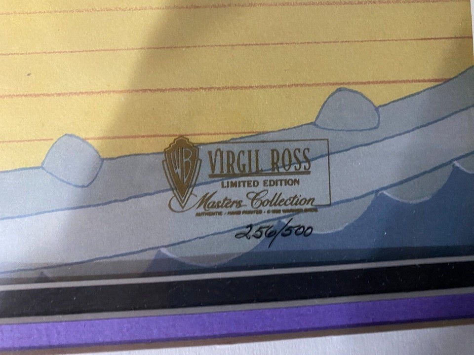 Warner Brothers Cel Bugs Bunny Daffy Duck Show Stoppers Signed Virgil ...