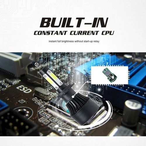 H4 4-Sides COB LED Headlight Bulb Kit for Hino 145 165 185 258 268 338 ...