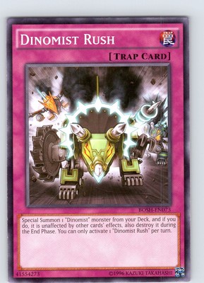 Yu-Gi-Oh TCG Dinomist Rush BOSH-EN073 Unlimited Regular Common Card NM ...