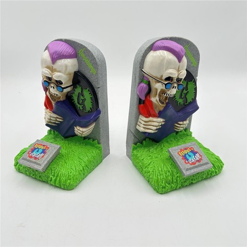 Goosebumps Vintage 1996 Curly the Skeleton Book Ends 7" | eBay