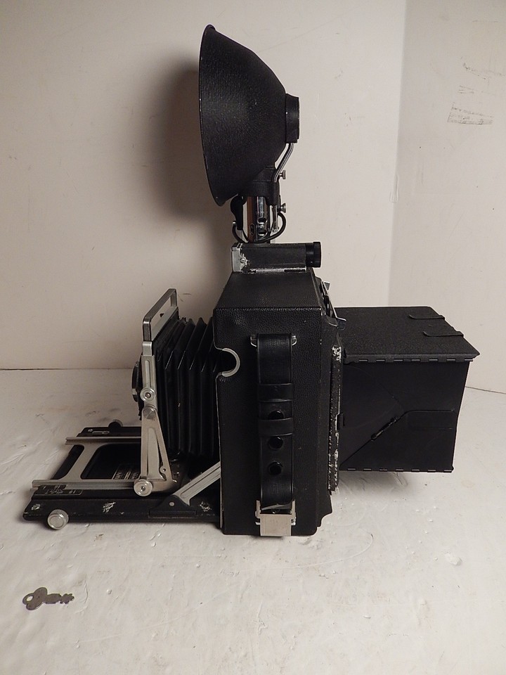 Vintage Graflex Crown Graphic Pacemaker 4x5 Large Format Camera & Flash ...
