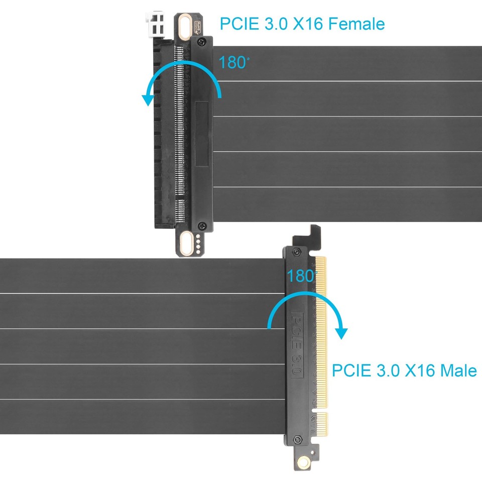 PCIE 3.0 X16 Expansion Cable, PCI-E 16x Extreme Hi-Speed Adapter ...