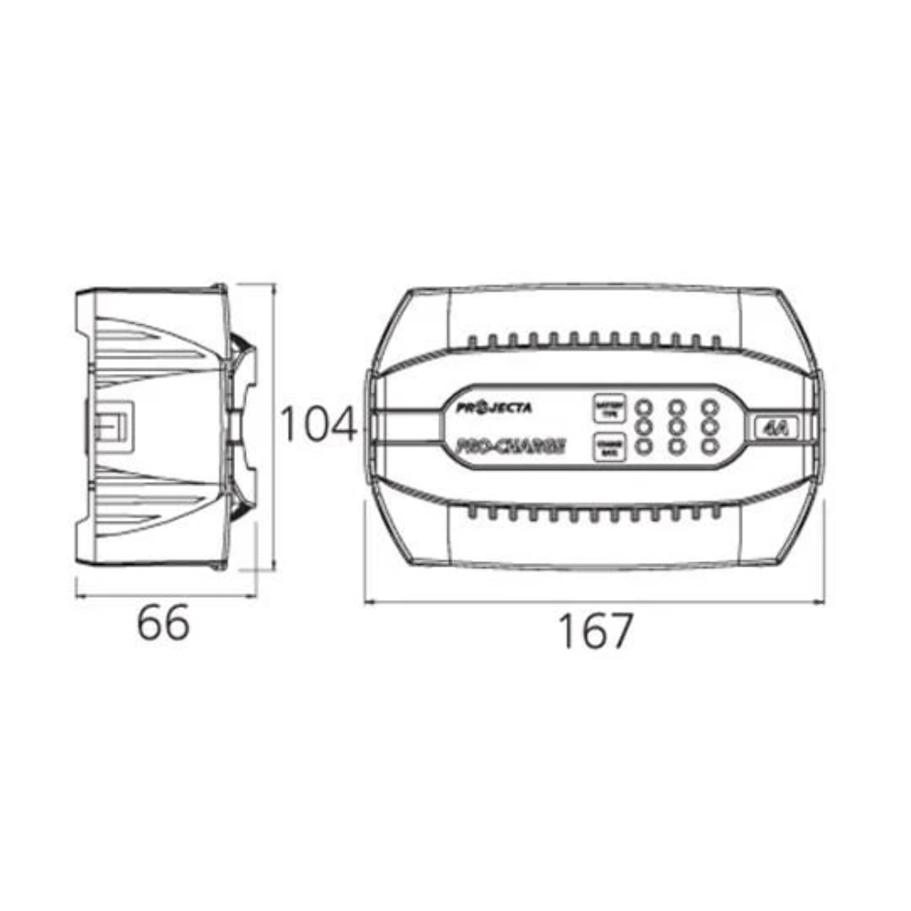 Projecta Pro-Charge Automatic 12V 4A 6 Stage Battery Charger - PC400 ...