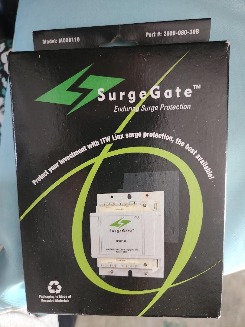 LOT OF 6 ITW Linx SurgeGate 8-Pair Solid State Protector 110 Input New ...