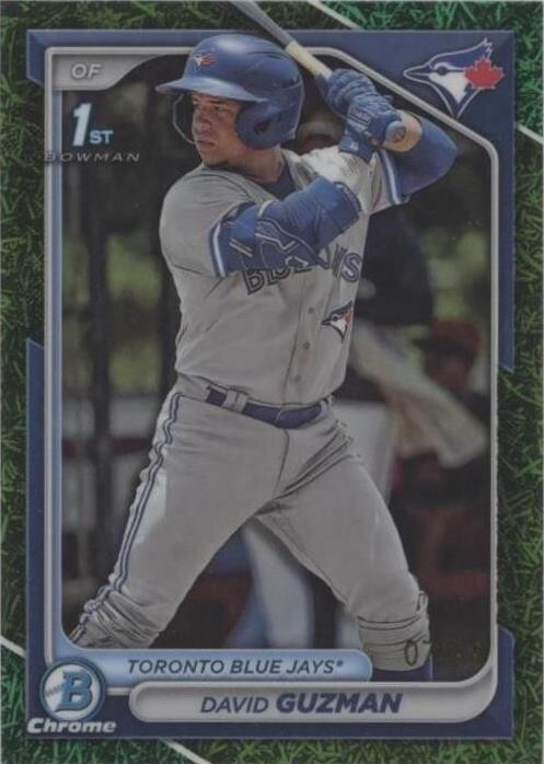 2024 Bowman - Chrome Prospects David Guzman #BCP-114 Green Grass ...