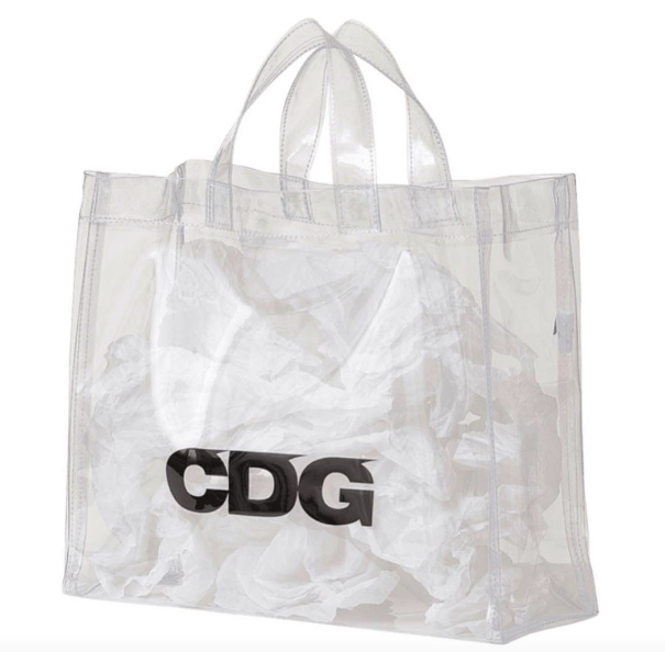 Cdg Comme Des Garcons Transparent Pvc Tote Bag Clear 35×43×13cm | eBay