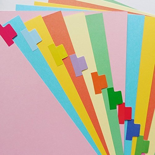 A5 Size 6-Ring Paper Index Divider Category Page Tab Indexing Cards ...