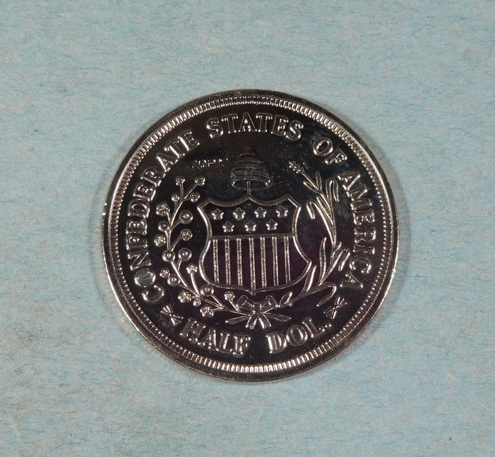 1861 Confederate States of America Half Dollar Coin token Fantasy CSA ...