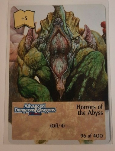 TSR Spellfire CCG 1st Ed. HORRORS OF THE ABYSS Card #96 of 400 AD&D | eBay