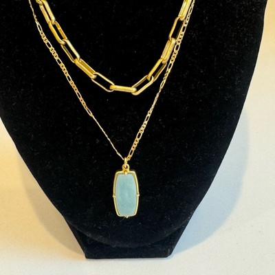 Madewell Nightstone Necklace Set Lobster Clasp Closure One Size NWT | eBay