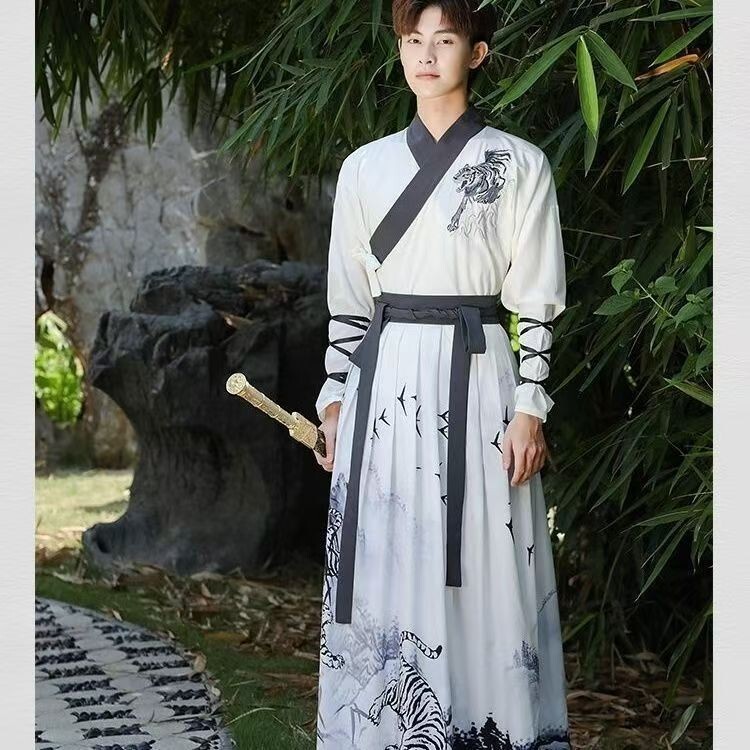 Dragon Pattern Clothes Chinese Style Traditional Hanfu Men Ancient ...