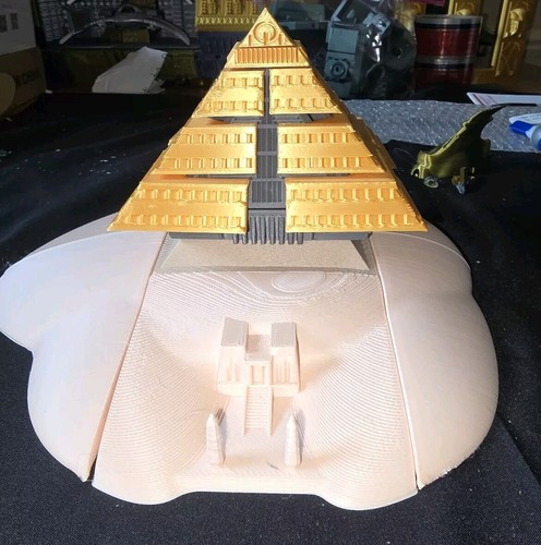 Stargate Movie Ra's Pyramid Ship And Temple Landing Base 12" Display ...