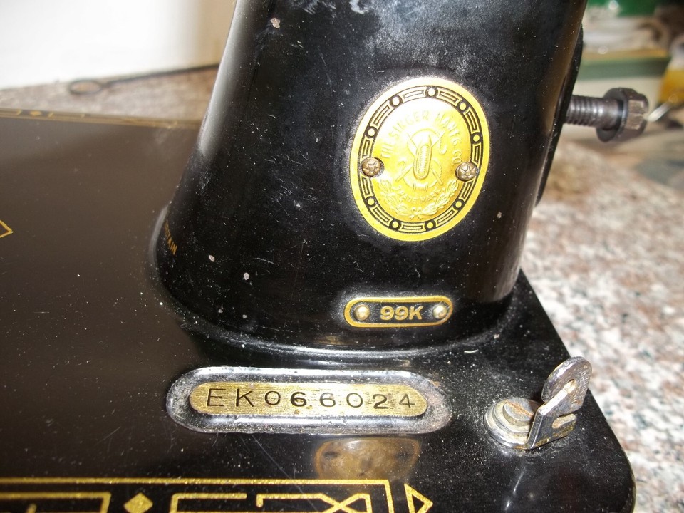 BB2 Singer Sewing Machine Model 99K -1954 PARTS EK066024 | eBay