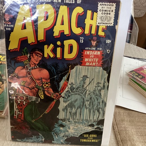 Apache Kid #15 1955 - Atlas -VG- - Comic Book HOLY COW! | eBay