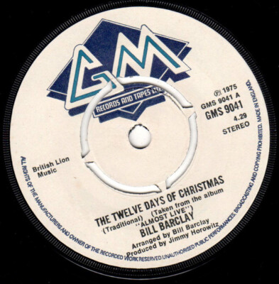 Bill Barclay - The Twelve Days Of Christmas (7", Single, RE, Whi) | eBay UK
