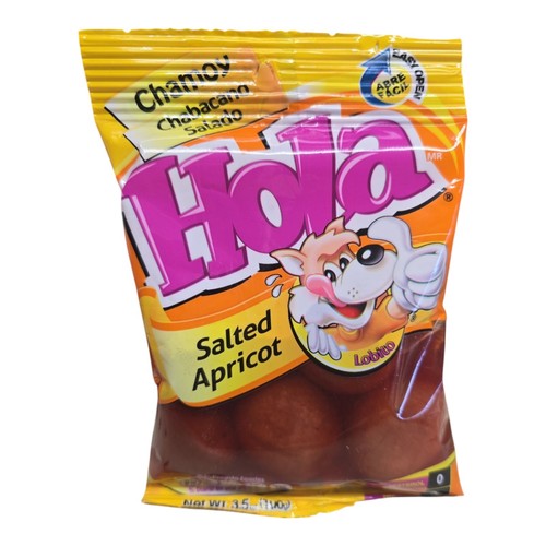 3- pack Hola Chamoy Chabacano salado (Salted Apricot) Net wt 3 x 3.5-oz ...