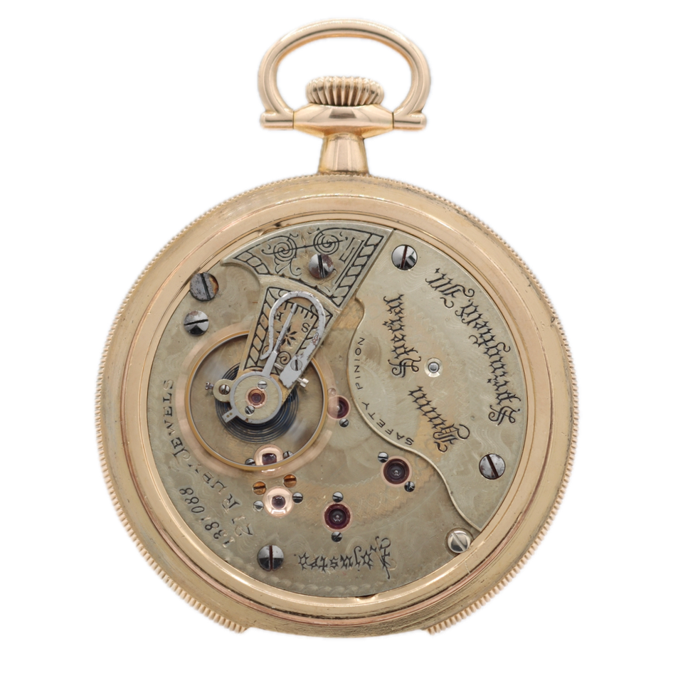 Antique 18s Illinois Bunn Special Two Tone Railroad Pocket Watch Gold ...