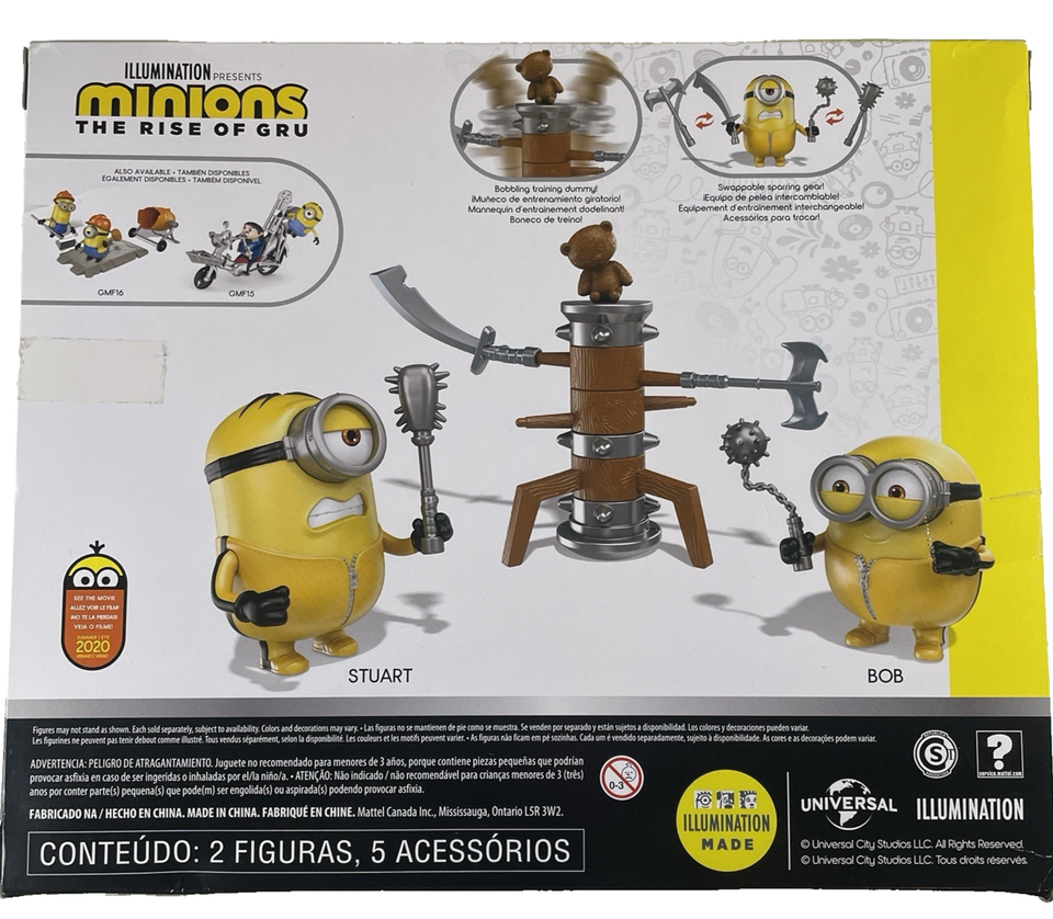 Minions: The Rise Of Gru Movie Moments Martial Arts Training Set Toy ...