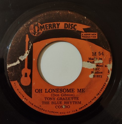 Tony Grazette "Oh Lonesome Me" Island Funk Spouge Barbados 45 Merry ...