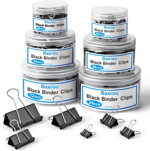 228 PCS Binder Clips Paper Clamps Assorted Sizes,Extra Large Medium ...