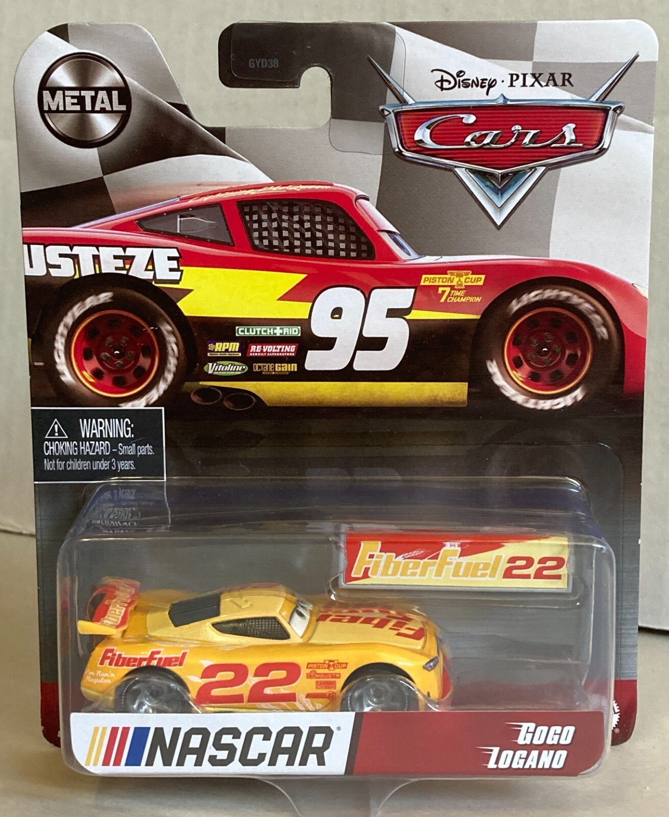 Disney Pixar Cars NASCAR Metal Edition Diecast Vehcile Gogo Logano ...