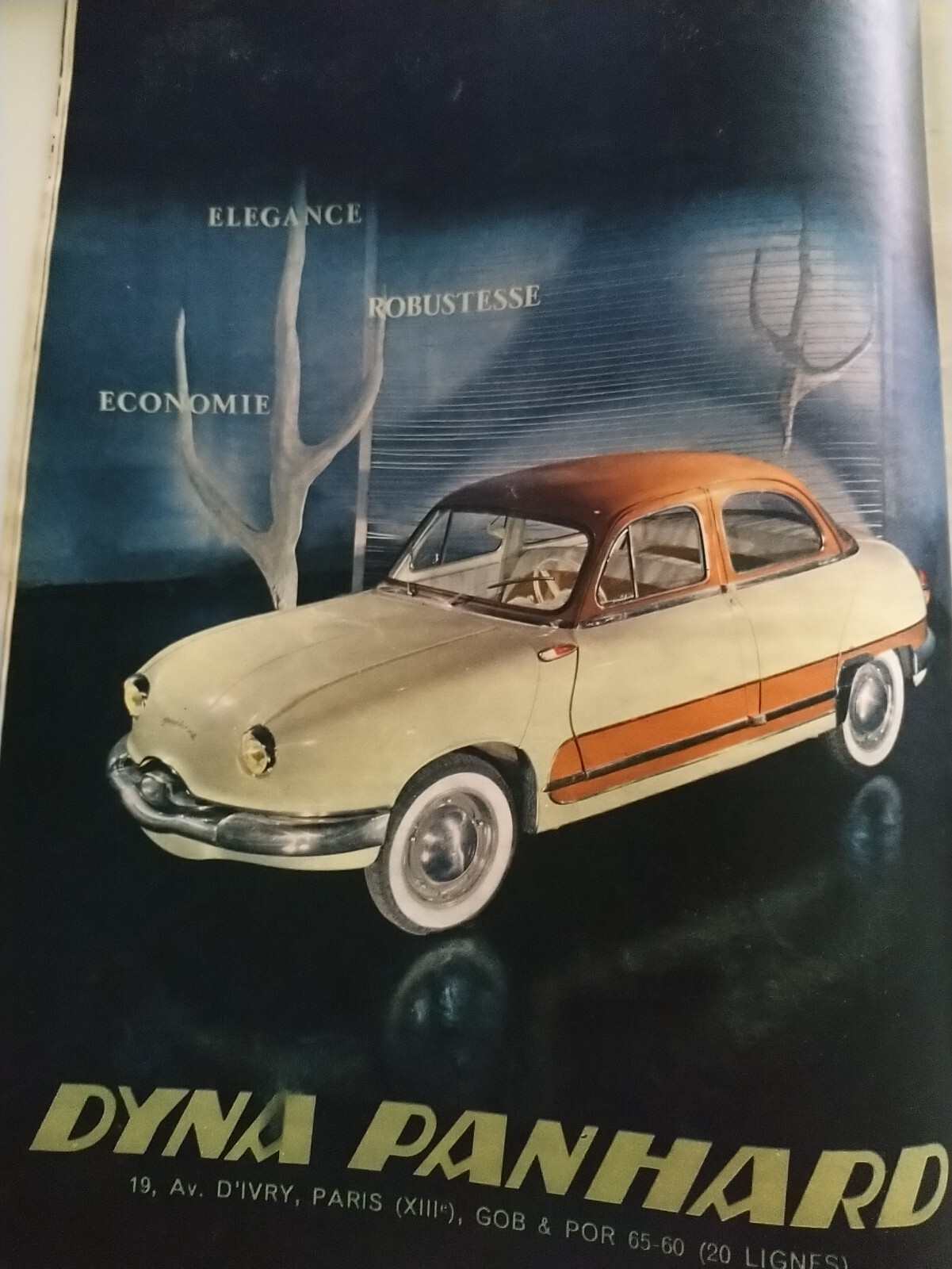 Publicité Vintage Advertising Couleurs DYNA PANHARD (Janvier 1958) | eBay