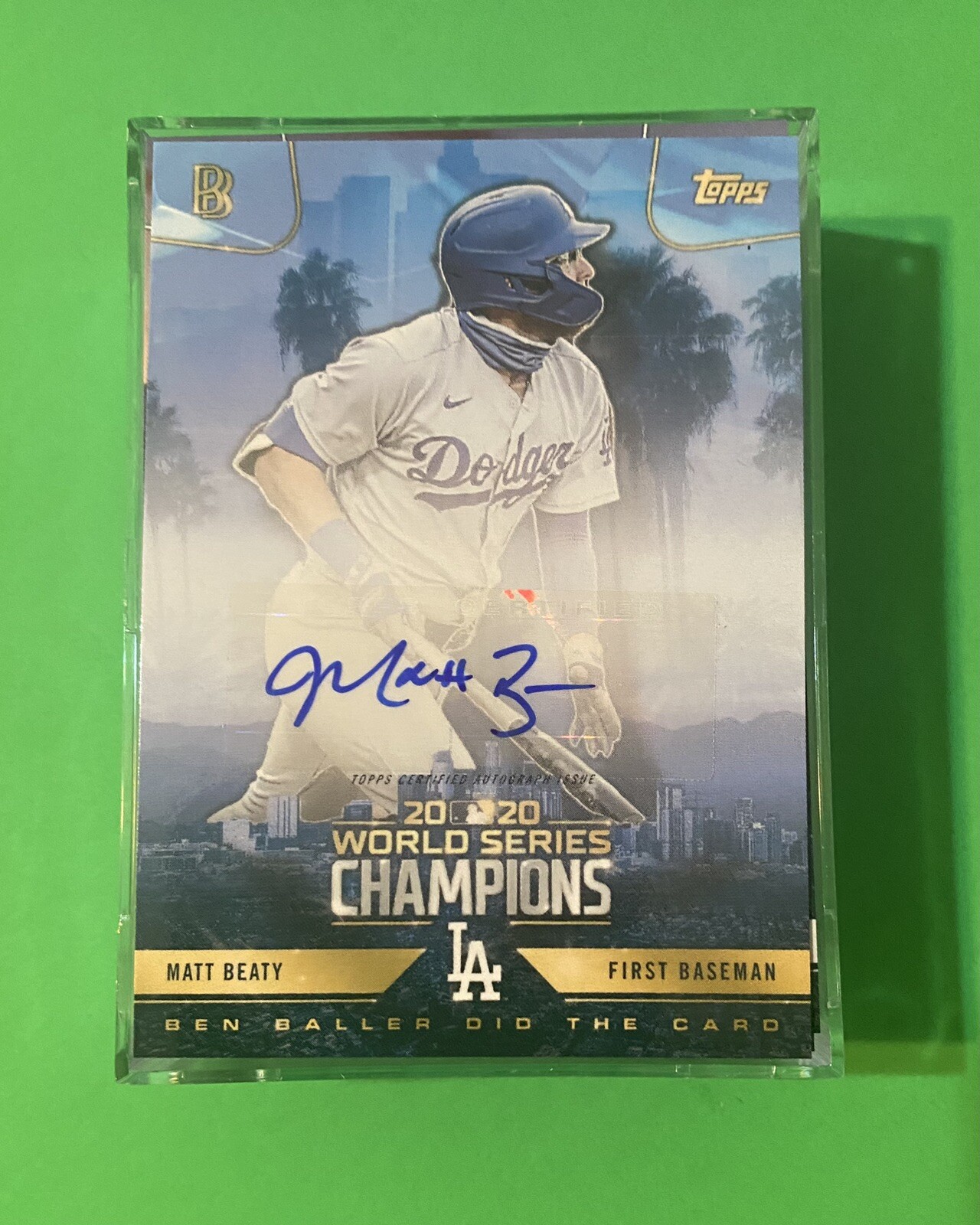 2020 Topps x Ben Baller L.A. Dodgers World Series Champion's Set Beaty ...