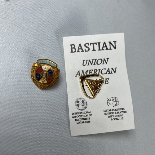Lot 2 IAM Member Pin International Association Of Machinists Trade ...