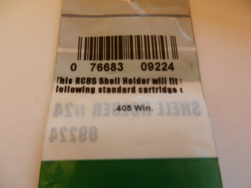 RCBS Shell Holder 24, #24; .405 Winchester; 09224 | eBay