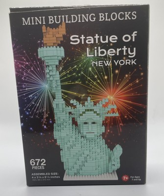 Statue of Liberty Mini Building Blocks 672 Pieces Ages 7+ | eBay