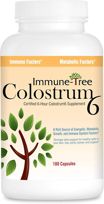 Immune-Tree Colostrum6 Certified 6-Hour Colostrum Supplement, 180 ...