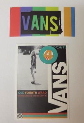 Vans Sticker 2-Pack - Vans Multi-Color Logo - Vans Girl Skater Old ...