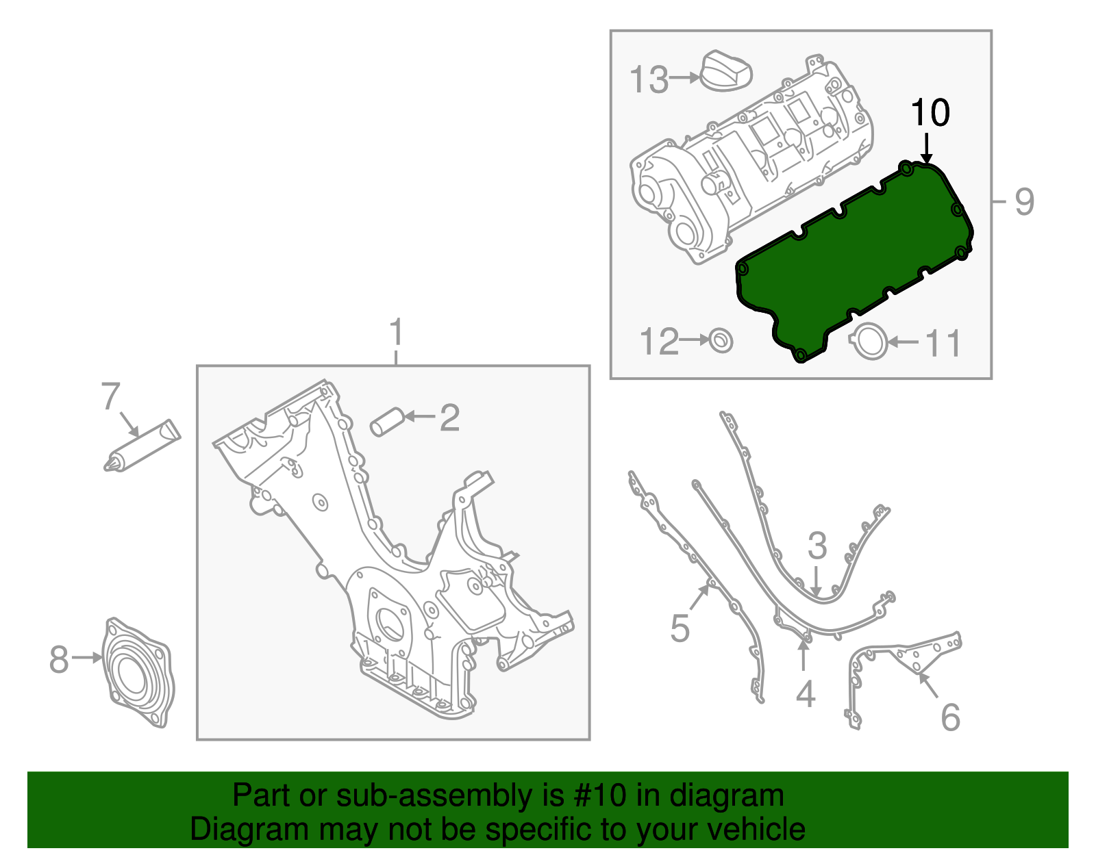 Porsche 94610593500 Genuine OEM Valve Cover Gasket for sale online | eBay