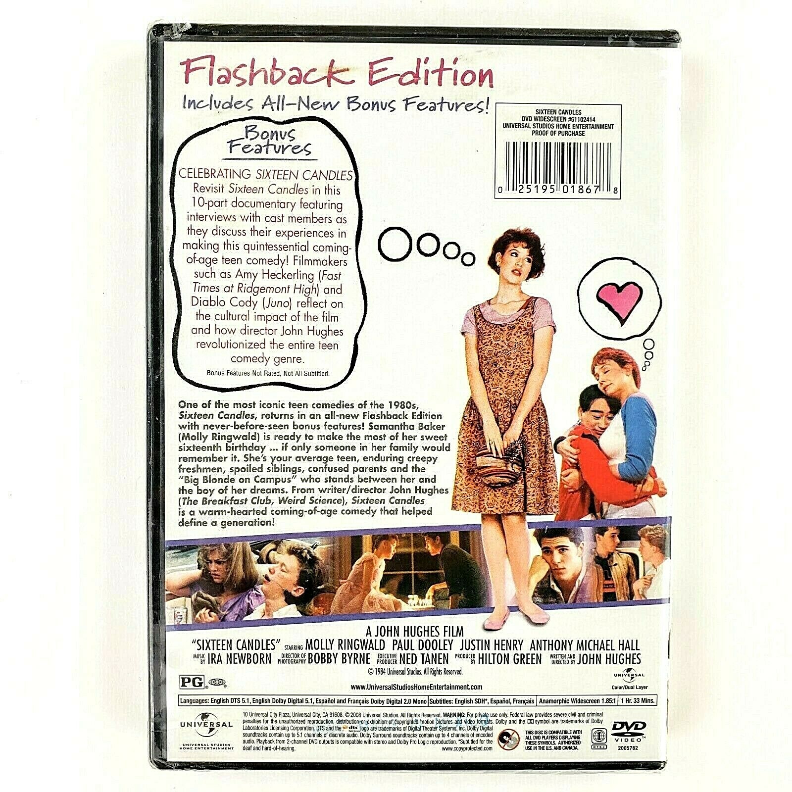 Sixteen Candles New DVD, Sealed Flashback Edition, Widescreen,10 Part Documentar 25195018678 | eBay