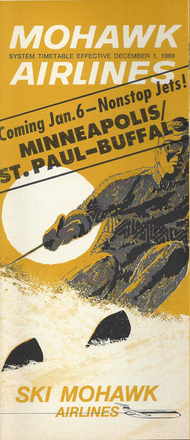 Mohawk Airlines system timetable 12/1/69 [0098] Buy 4+ save 25% | eBay