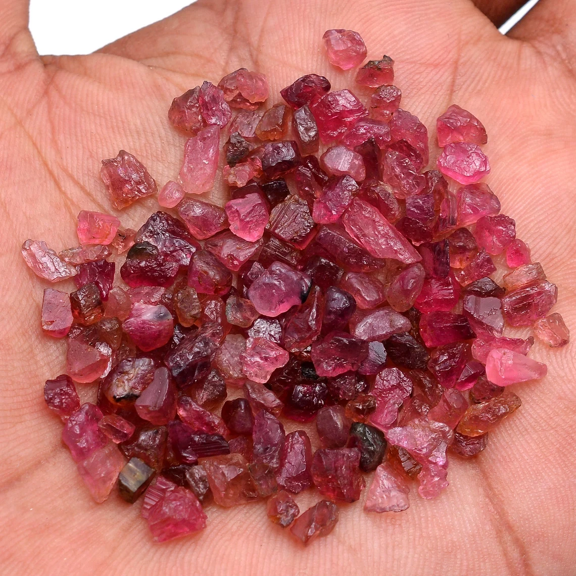 Raw Pink Tourmaline Gemstones