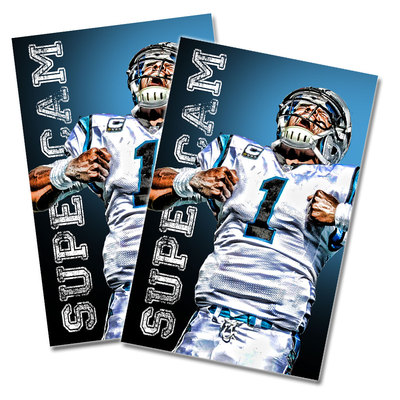 Panthers Cam Newton Supercam - Two 11x17 Posters | eBay
