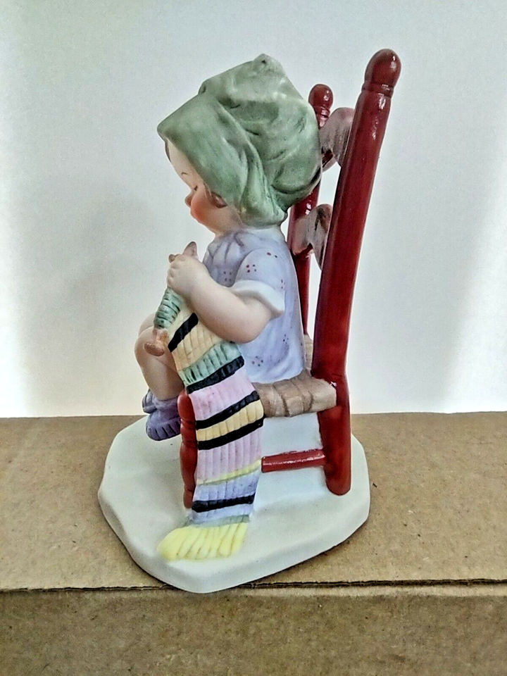 Children Of C. H. Twelvetrees Ceramic Figurine Knitting Time H 1746 ...