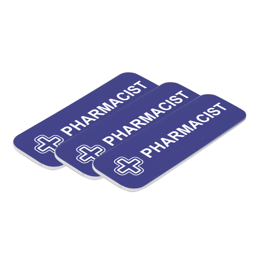 Pharmacist 1 x 3" Name Tag/Badge, (3 Pack) | eBay